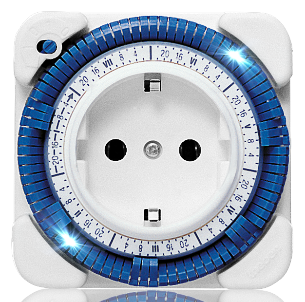 Steckdosen-Zeitschaltuhr mit Wochenprogramm theben-timer 27